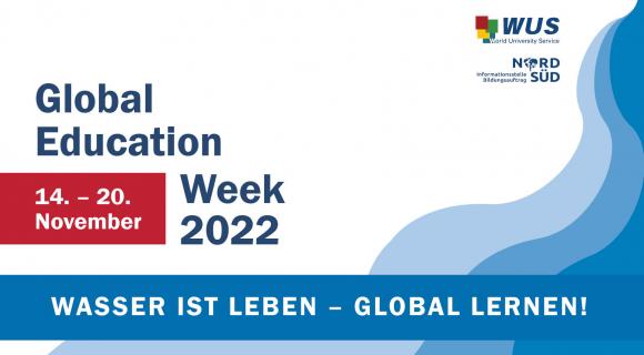 Start der Global Education Week am 14. November 2022 ‒ Motto „Wasser ...